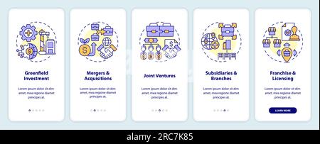 Linear subsidiaries and branches icon FDI concept Stock Vector Image ...