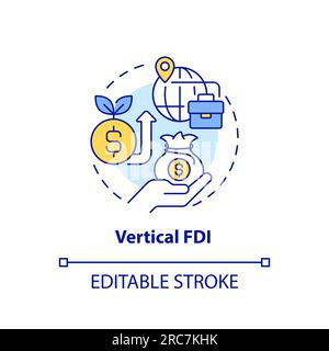 Customizable vertical FDI linear icon Stock Vector Image & Art - Alamy