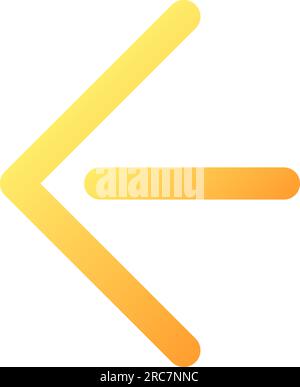 Backward arrow pixel perfect gradient linear ui icon Stock Vector Image & Art - Alamy