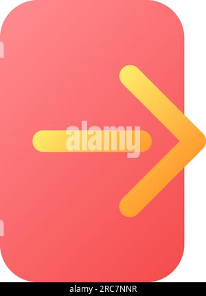 User logout flat color vector icons with shadows in round outlines on ...