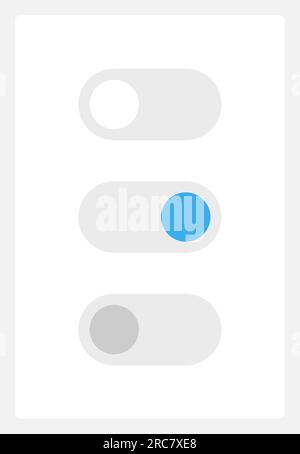 Toggle switch UI elements kit Stock Vector Image & Art - Alamy