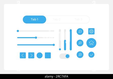 Manage options UI elements kit Stock Vector Image & Art - Alamy