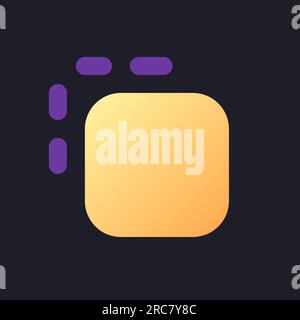 Edit flat gradient fill ui icon for dark theme Stock Vector Image & Art ...
