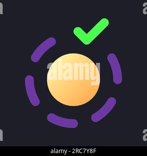 Breathe animation effect flat gradient fill ui icon for dark theme Stock Vector Image & Art - Alamy