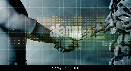 Man Machine Integration Design and Analytics System Stock Photo - Alamy