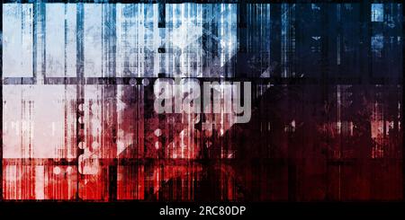 Digital Chaos and Messy Technology Design Abstract Stock Photo - Alamy