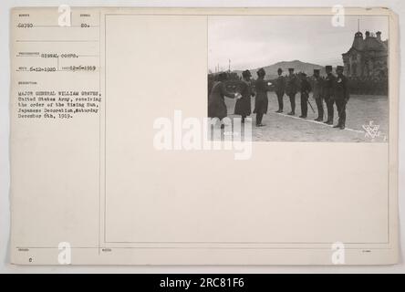 MAJOR GENERAL WILLIAM GRAVES, United States Army, receiving the order ...