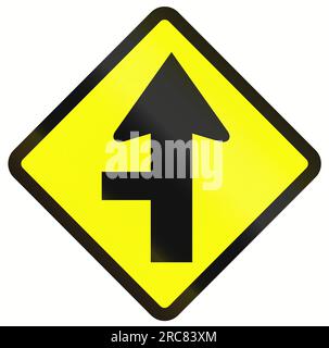 Indonesian traffic sign - Intersection with priority Stock Photo - Alamy