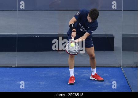During R32 of the BNL Italy Major Premier Padel - Day 2 at Foro Italico ...