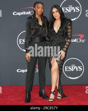 (L-R) Renee Montgomery and Sirena Grace at The 2023 ESPY Awards held at ...