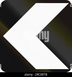 Australian chevron alignment pointing to the left Stock Photo - Alamy