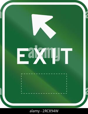 An Australian exit sign on a highway Stock Photo - Alamy