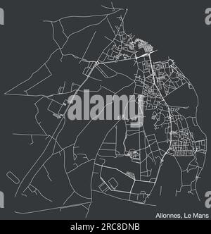 Street roads map of LE MANS, FRANCE Stock Vector Image & Art - Alamy