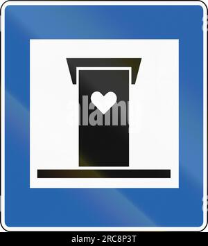 An Official Icelandic traffic sign - Toilet Stock Photo - Alamy