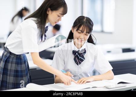 Students during recess Stock Photo - Alamy