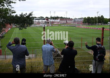 Munich, Germany. 13th July, 2023. Soccer: Bundesliga, FC Bayern Munich ...