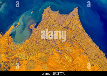 Kuwait, satellite image Stock Photo - Alamy