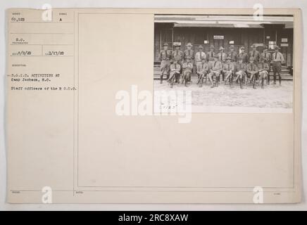 R.O.T.C. staff officers at Camp Jackson, South Carolina, during World ...
