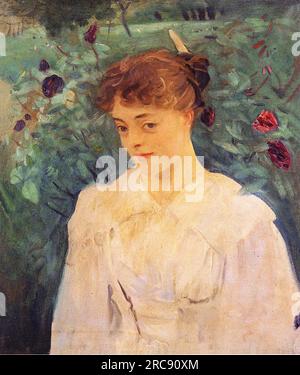 John Singer Sargent - Elsie Palmer C 1890 Stock Photo - Alamy