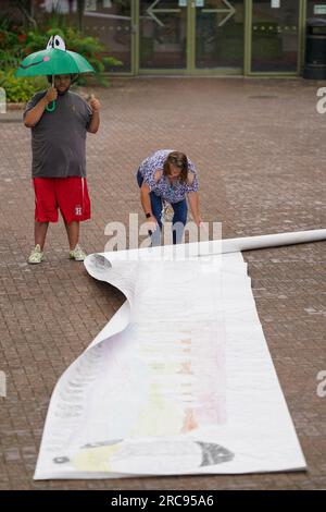 A drawing by Harvey Price, and ten of his friends from the residential ...