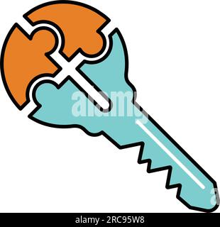 Key Solution icon. Stunning design suitable for web, print media ...