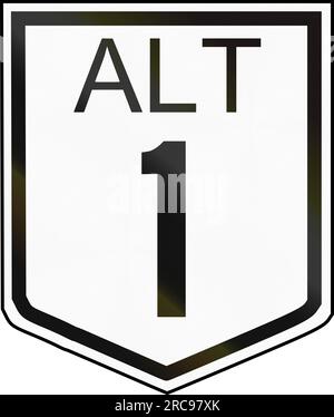 Australian Alternative National Route shield template with copy space ...