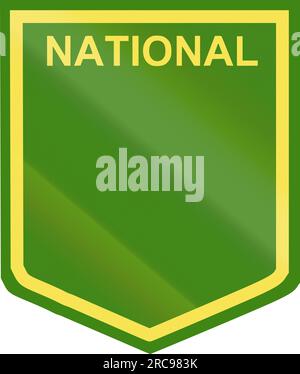 Australian National Highway shield with number M8 Stock Photo - Alamy