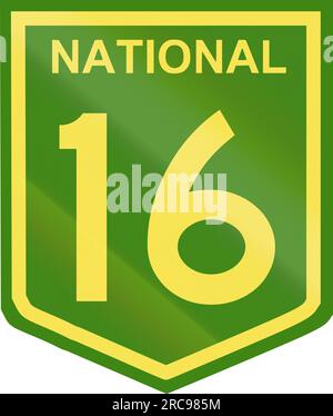 Australian National Highway shield with number A20 Stock Photo - Alamy
