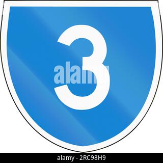 Australian state route shield - with number 9 Stock Photo - Alamy