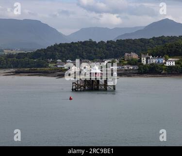 Garth Pier in Bangor, North Wales, was opened in 1896. It is now a ...