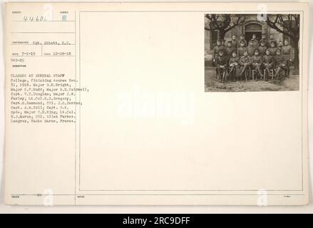 SOLDIERS EDUCATIONAL COURSE - Major General C.B. Wainwright, seated in ...