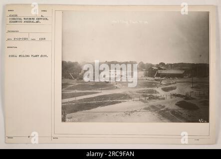Aerial view of the HUMBER plant at the Edgewood Arsenal in Maryland ...