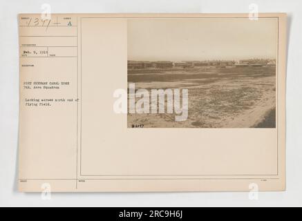 Aerial view of the 7th Aero Squadron at Fort Sherman, Canal Zone, taken on February 9, 1918. The ...