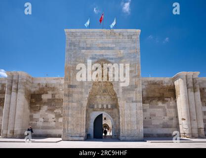 outside view of Sultan Han, traditional caravanserai, Sultanhanı ...