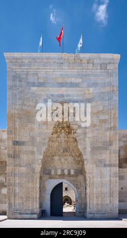 outside view of Sultan Han, traditional caravanserai, Sultanhanı ...