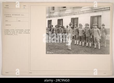 Soldiers standing "at ease Stock Photo - Alamy