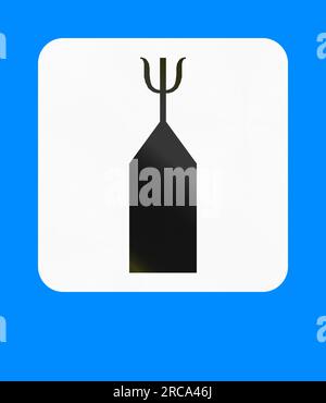 Temple road sign Stock Photo - Alamy