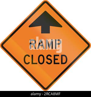 Roadworks sign in Canada - no overtaking when flashing. This sign is ...