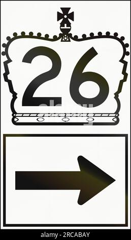 Canadian highway sign of Ontario Highway number 813 Stock Photo - Alamy