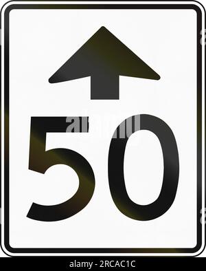 Speed Limit In Canada Stock Photo - Alamy