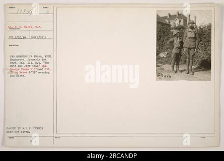 Members of the 108th Engineers, Cpl. George Fuchs (5'4") and Pvt. Anton ...