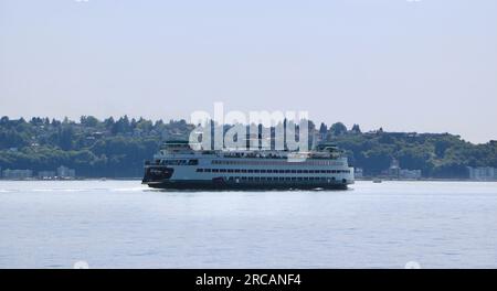M/V Tacoma Jumbo Mark II ferry of Washington State Ferries crossing ...