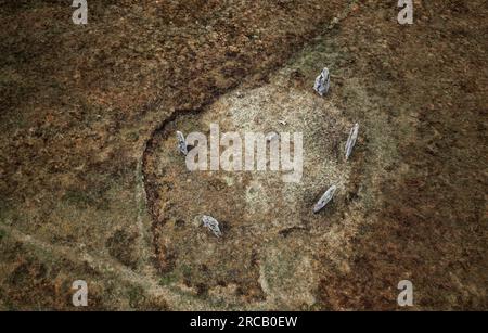 Garynahine prehistoric Neolithic stone circle aka Callanish IV Calanais ...