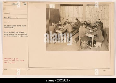 AIR TRAINING CORPS CADET UNDER INSTRUCTION - A.T.C. Cadets clambering ...