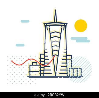 Gurgaon City Icon - Modern Building- Icon Illustration as EPS 10 File ...