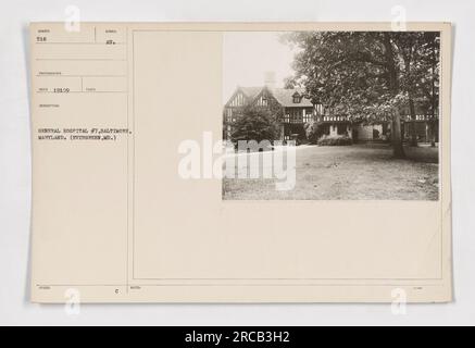 General Hospital #7 in Baltimore, Maryland. This photograph shows bunk ...