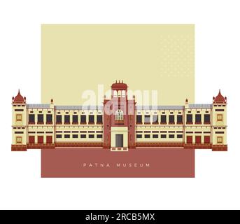 Patna City - Patna Museum - Icon Illustration as EPS 10 File Stock ...
