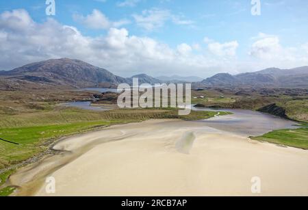 Uig Sands aka Traigh Uuige, Uig Bay, Lewis, Outer Hebrides. Looking ...