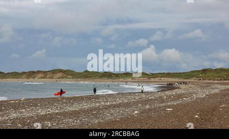 Popular surf spot Klitmoller, west coast of Denmark Stock Photo - Alamy