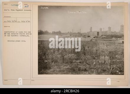 Image depicts the Chlorine Plant at Edgewood Arsenal, MD, operated by ...